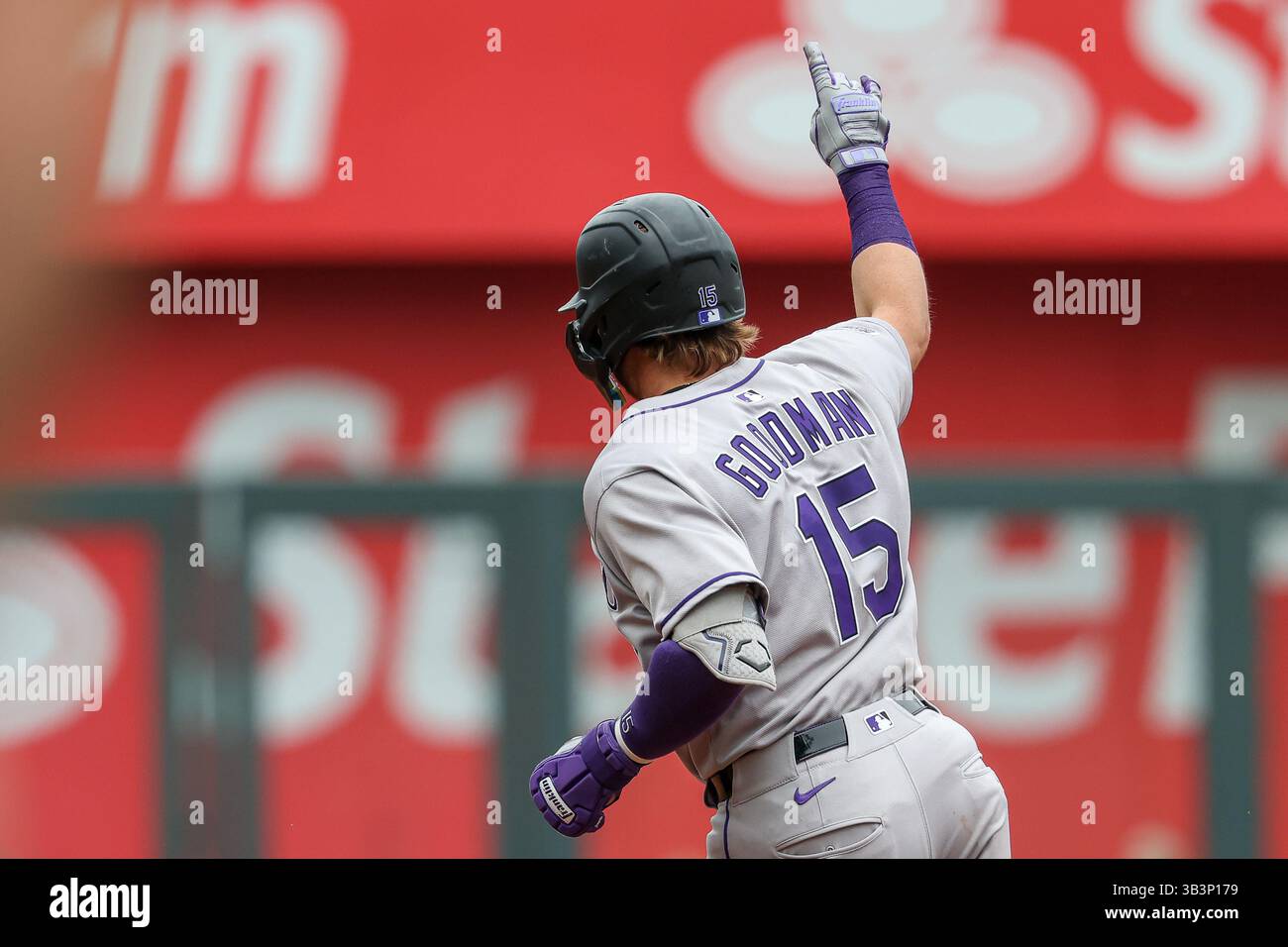 Kansas City, MO, USA. 24th Apr, 2025. Colorado Rockies catcher Hunter ...