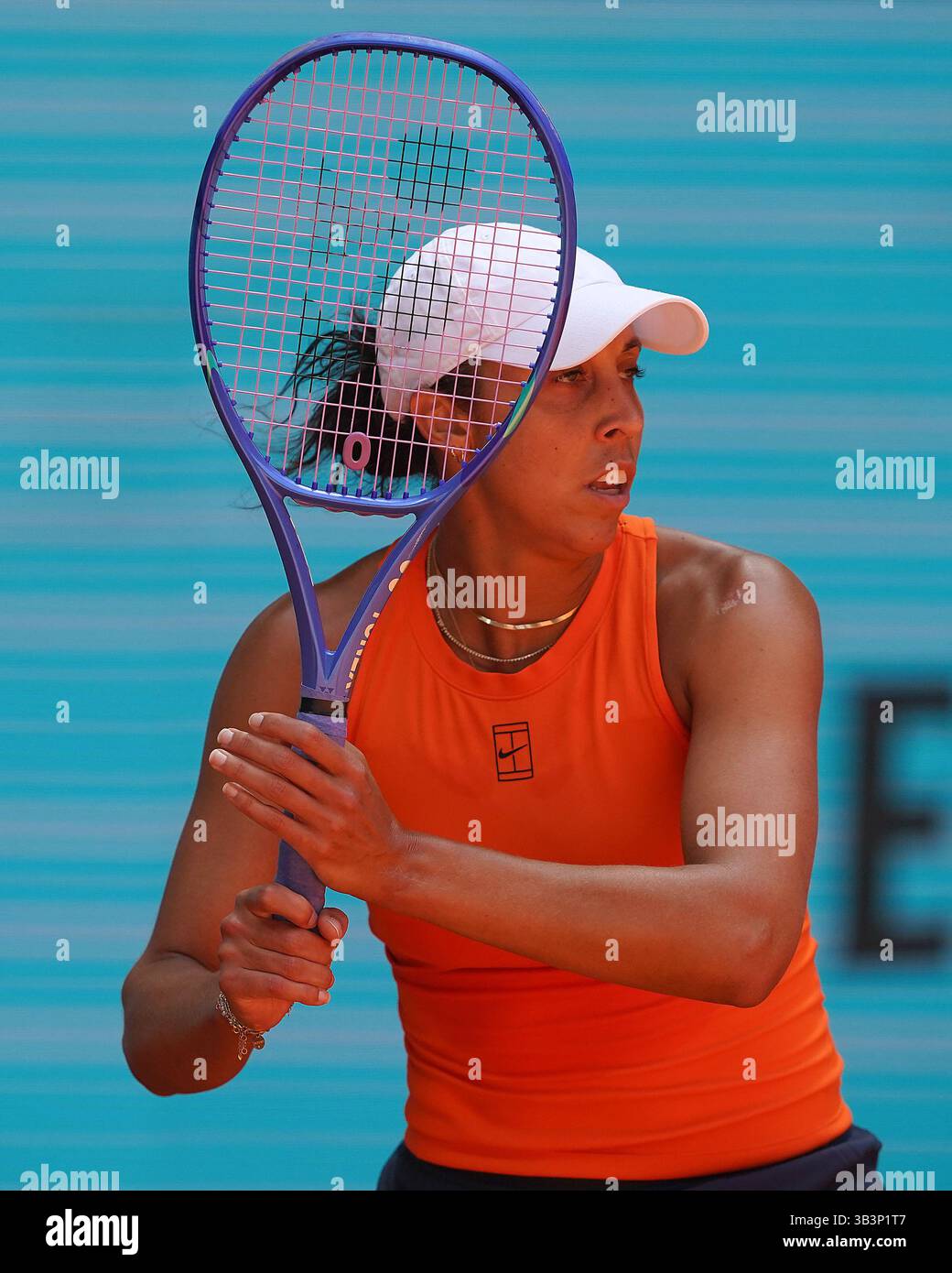 Madrid, Spain. 29th Apr, 2025. Madison Keys, USA, during Madrid Open ...