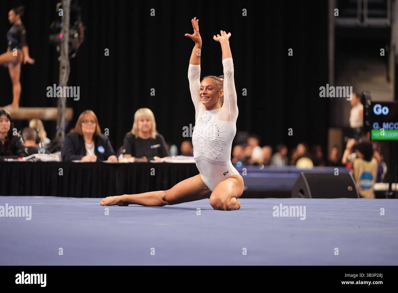 Utah's Grace McCallum competes on the floor exercise during the NCAA ...