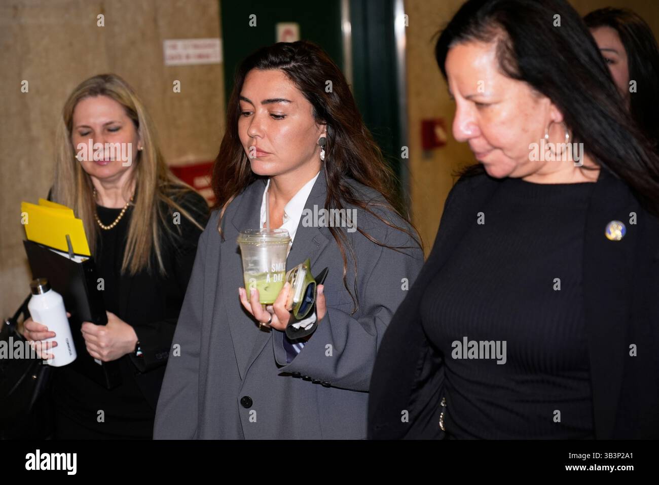 Miriam Haley, center, an accuser testifying at Harvey Weinstein's rape ...