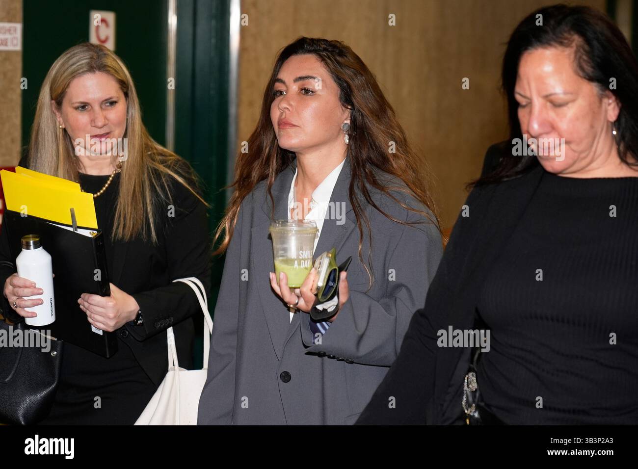 Miriam Haley, center, an accuser testifying at Harvey Weinstein's rape ...