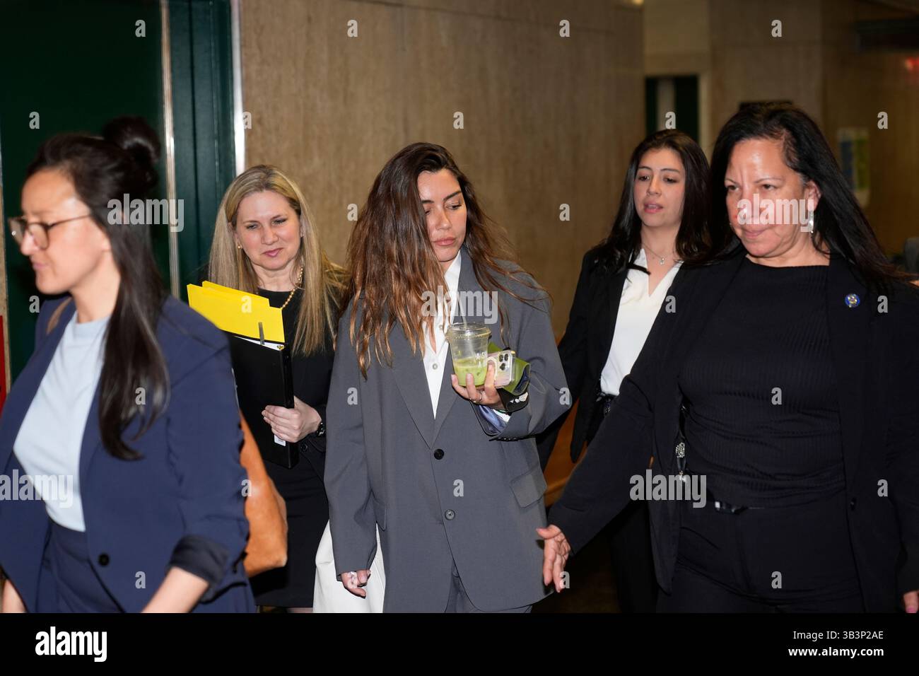 Miriam Haley, center, an accuser testifying at Harvey Weinstein's rape ...