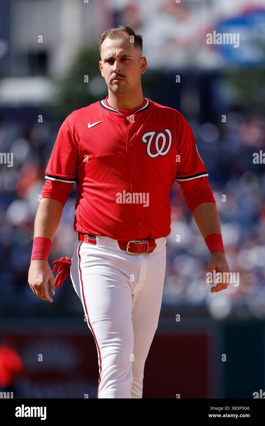 WASHINGTON, DC - APRIL 27: Washington Nationals first baseman Nathaniel ...