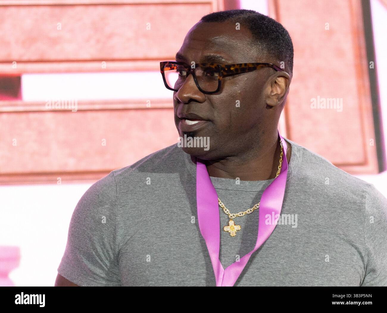 Atlanta, USA. 14th June, 2024. Shannon Sharpe speaks at the 2024 ...