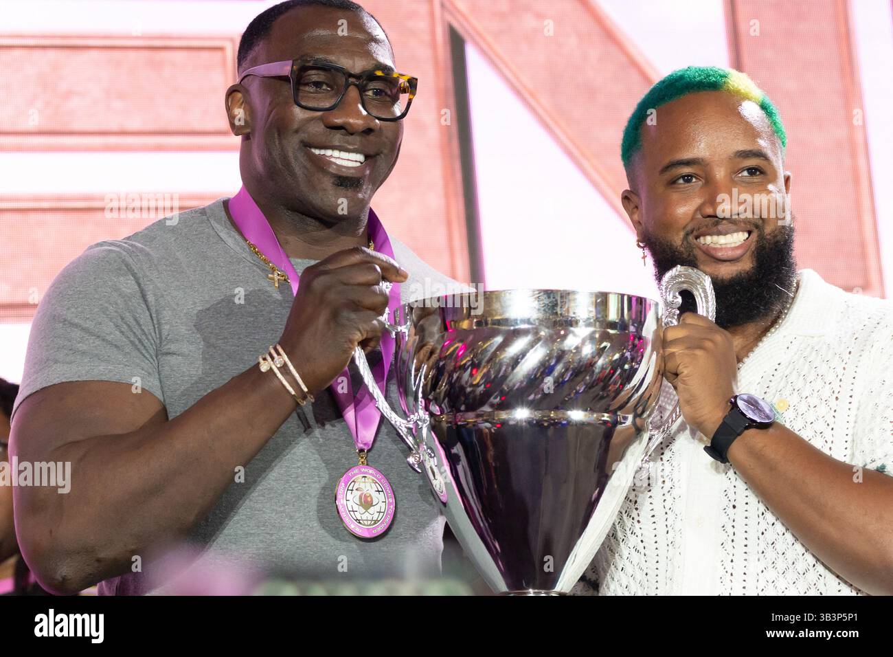 Atlanta, USA. 14th June, 2024. Shannon Sharpe speaks at the 2024 ...