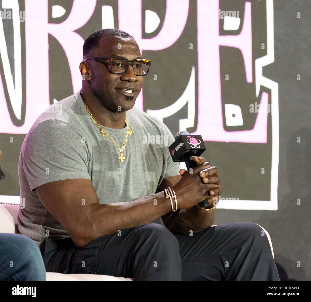 Atlanta, USA. 14th June, 2024. Shannon Sharpe speaks at the 2024 ...