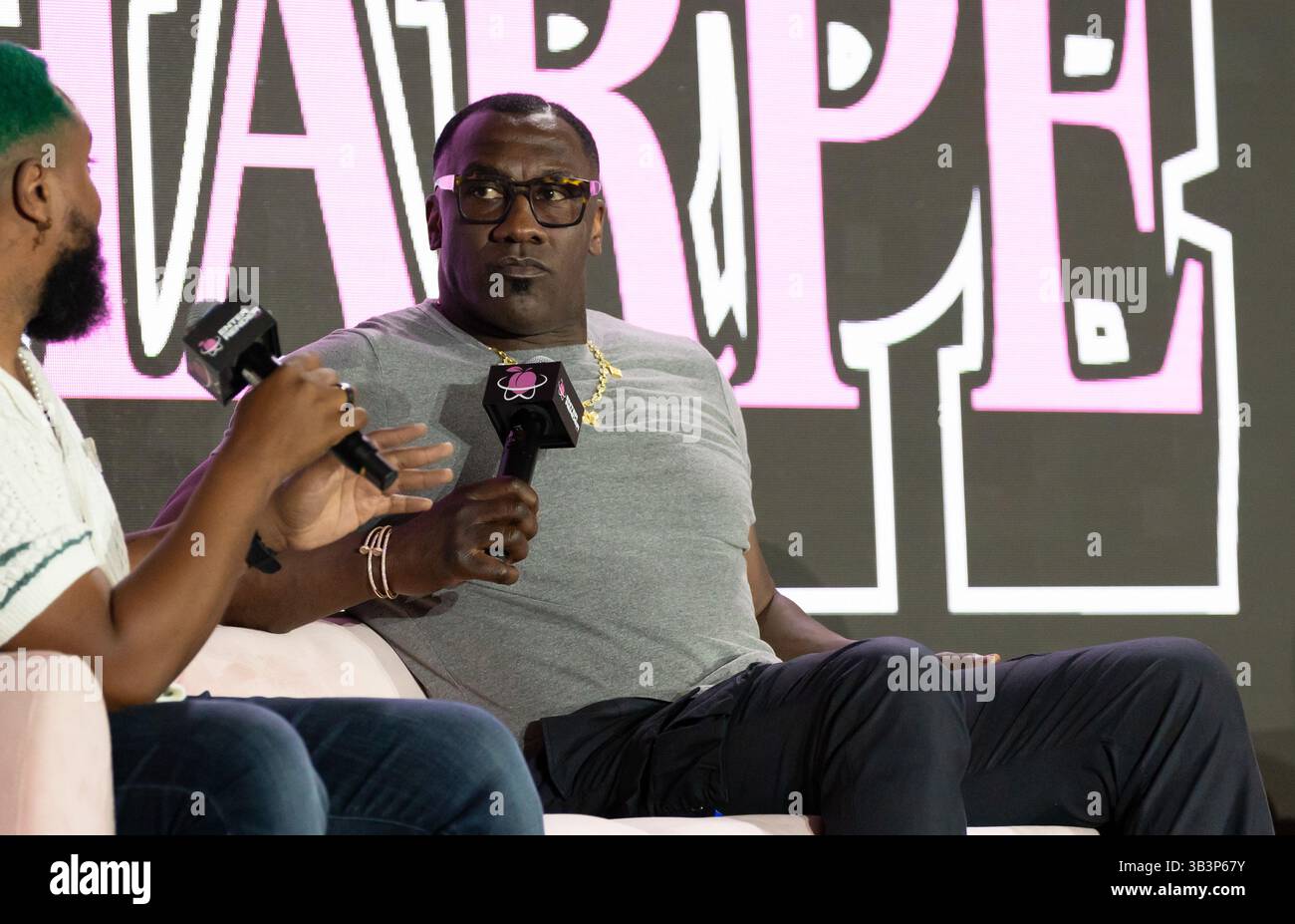Atlanta, USA. 14th June, 2024. Shannon Sharpe speaks at the 2024 ...