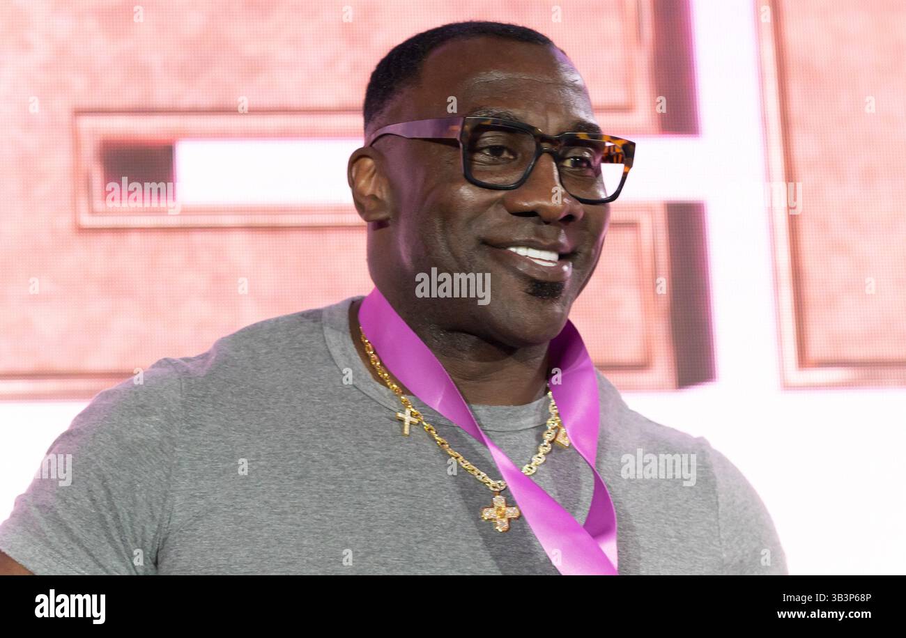 Atlanta, USA. 14th June, 2024. Shannon Sharpe speaks at the 2024 ...