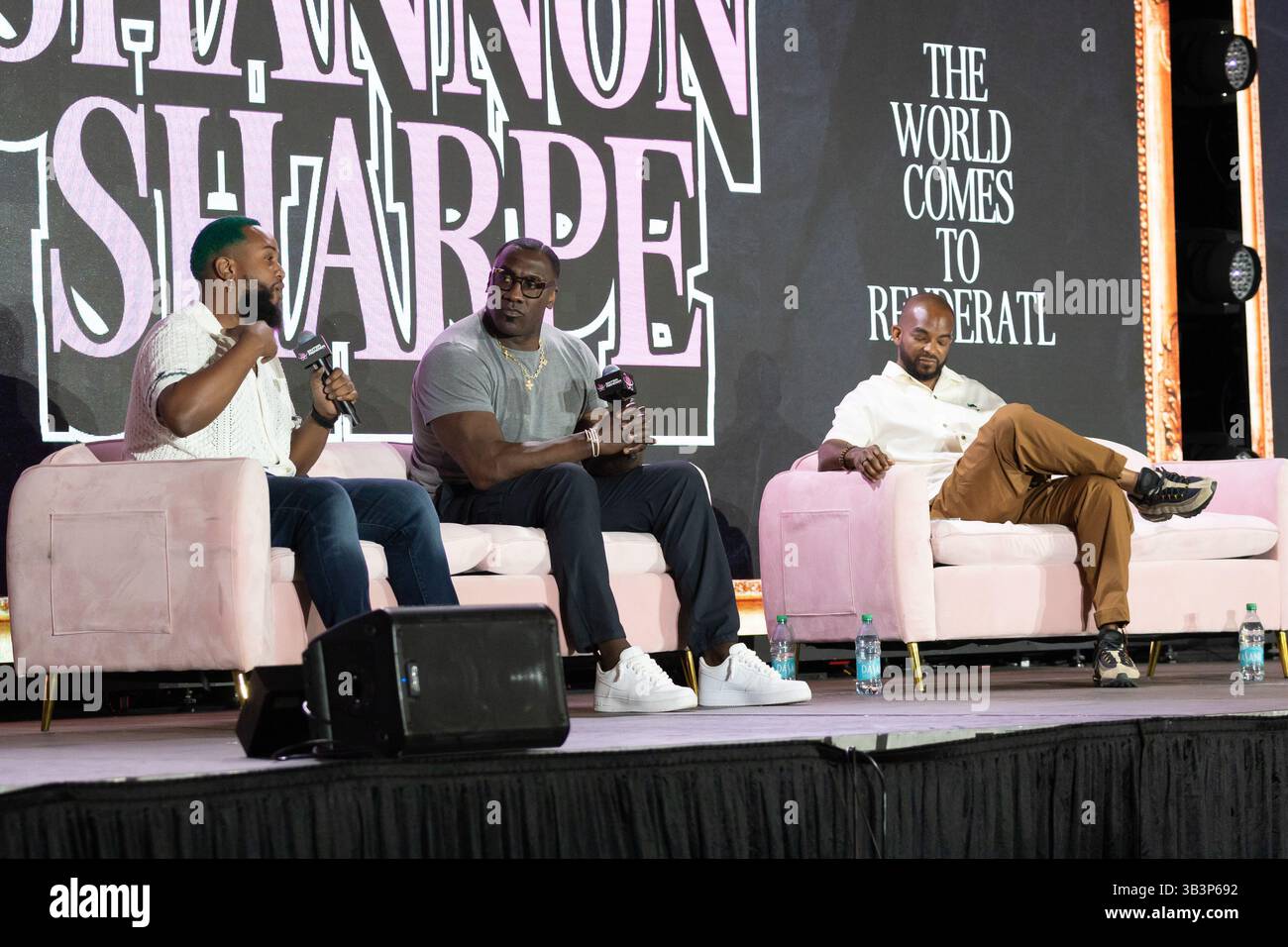 Atlanta, USA. 14th June, 2024. Shannon Sharpe speaks at the 2024 ...