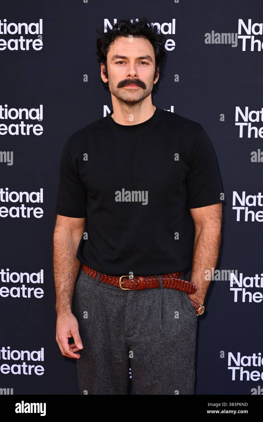 London, UK. 29 April 2025. Aidan Turner attending the National Theatre ...