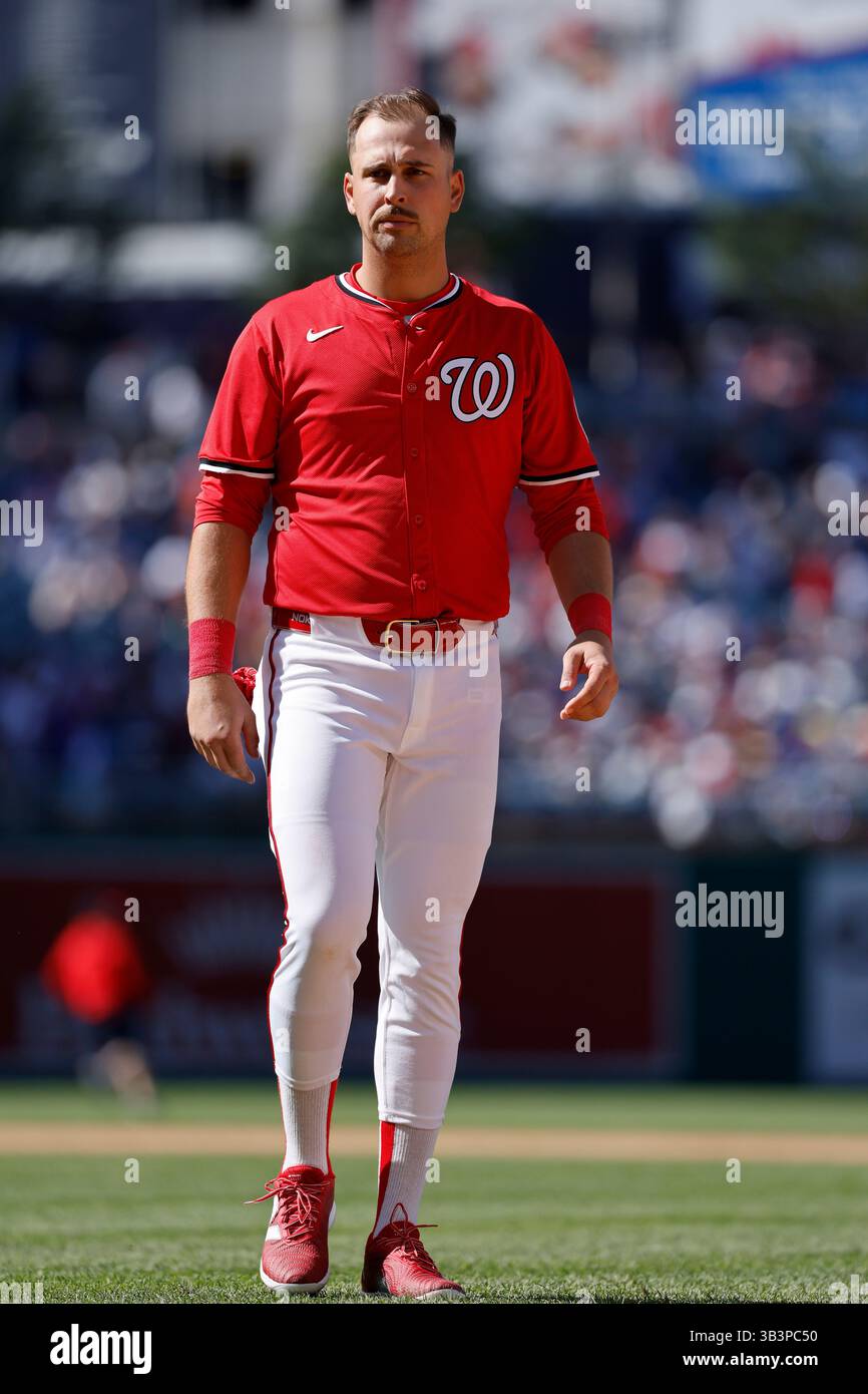 WASHINGTON, DC - APRIL 27: Washington Nationals first baseman Nathaniel ...