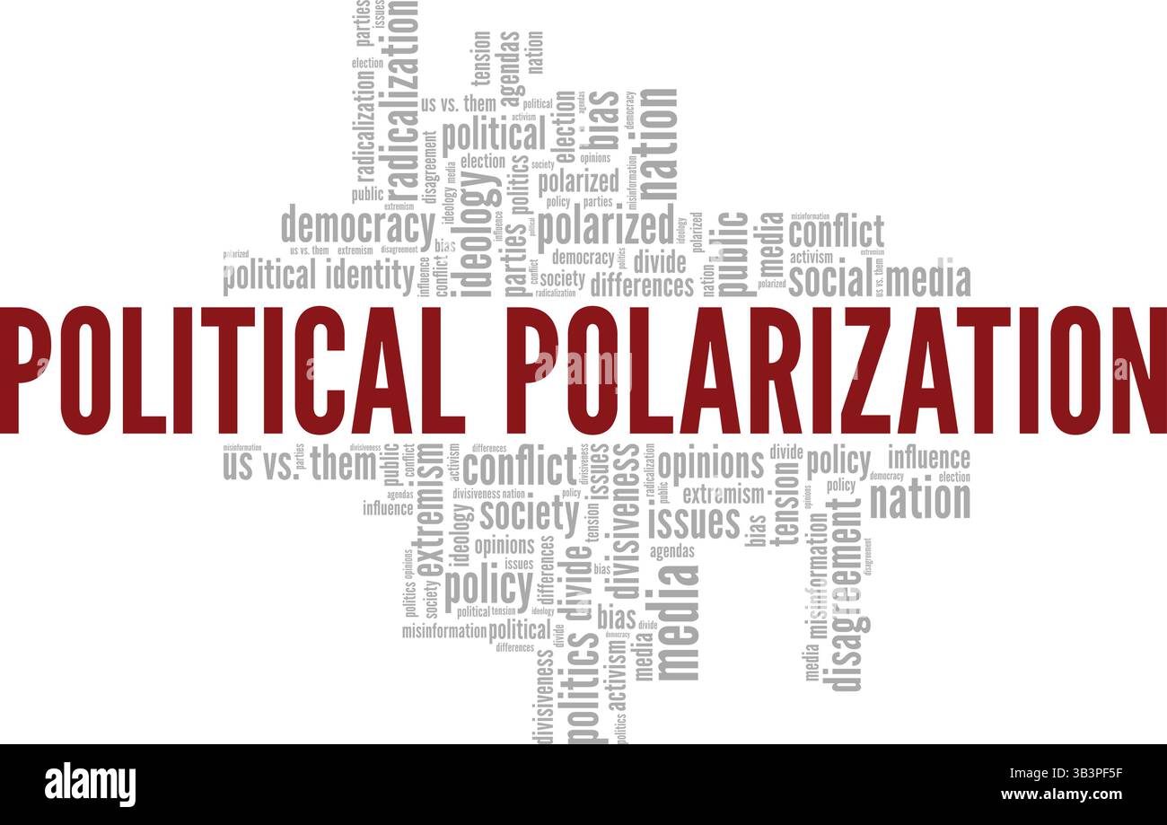 Political polarization word cloud Stock Vector Images - Alamy