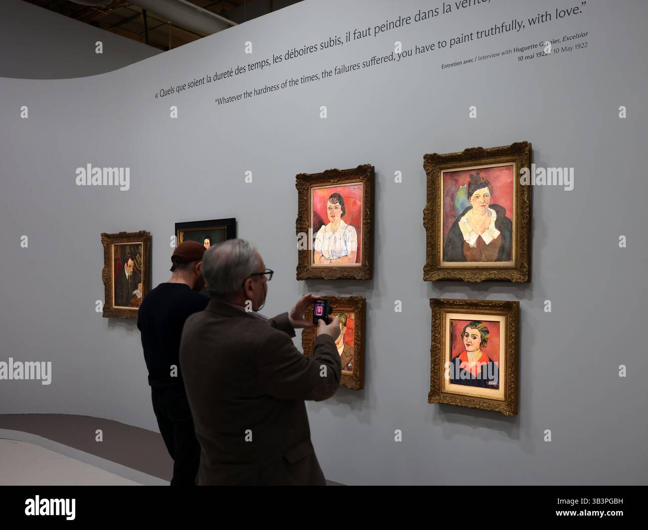 Paris, France - March 19, 2025: Monographic exhibition of Suzanne ...
