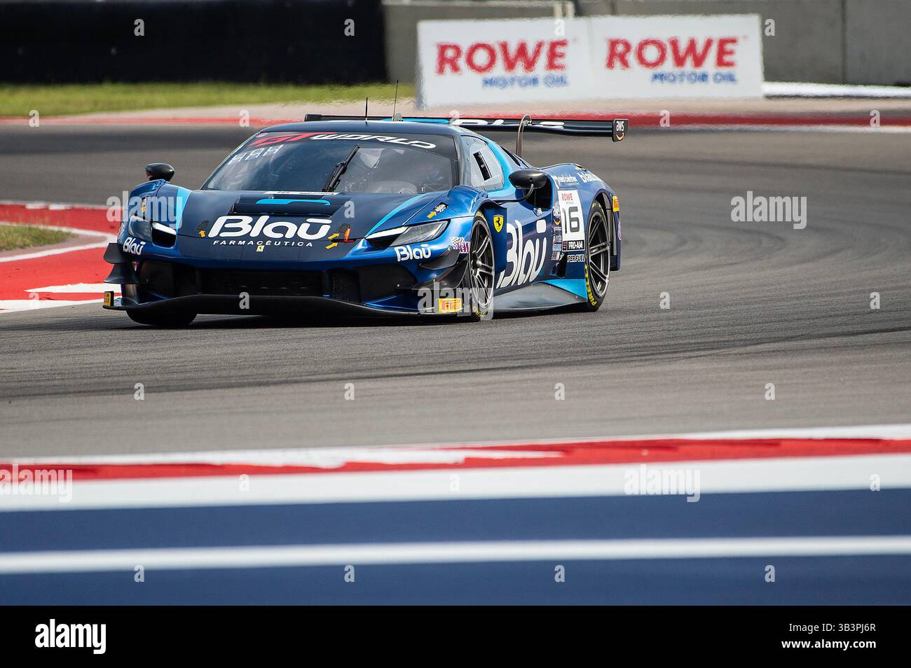 The Americas. 26th Apr, 2025. Marcelo Hahn (16) driver 2 in the Ferrari ...