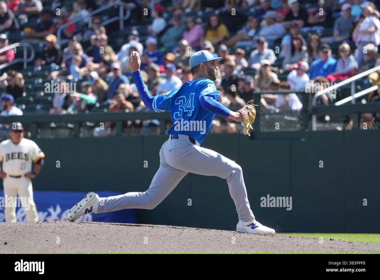 Salt Lake UT, USA. 26th Apr, 2025. Oklahoma City pitcher Joe Jacques ...