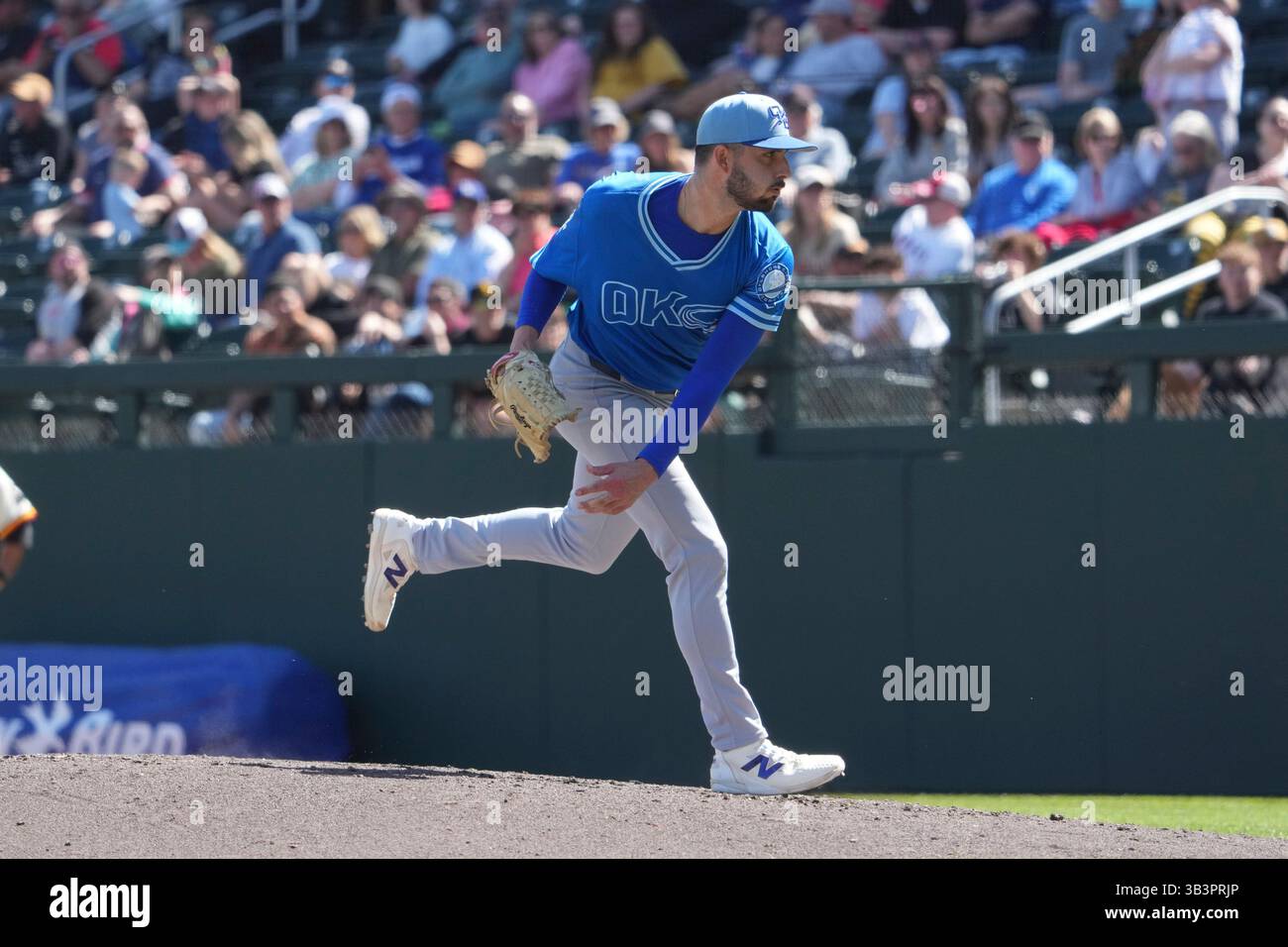 APRIL 26 2025: Oklahoma City pitcher Joe Jacques (34) throws a pitch ...