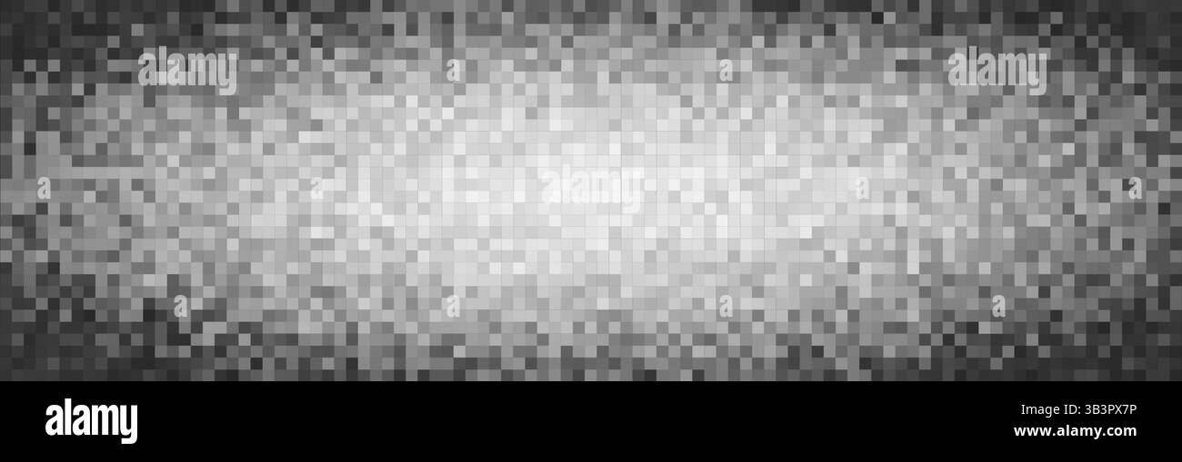 Large horizontal pixelated censor bar in grayscale, full-width blur for ...