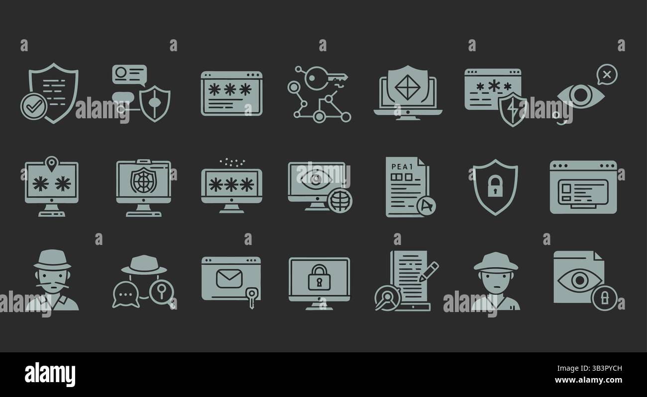 Electronic Devices & Technology Icons – Smartphone, Laptop, Tablet ...