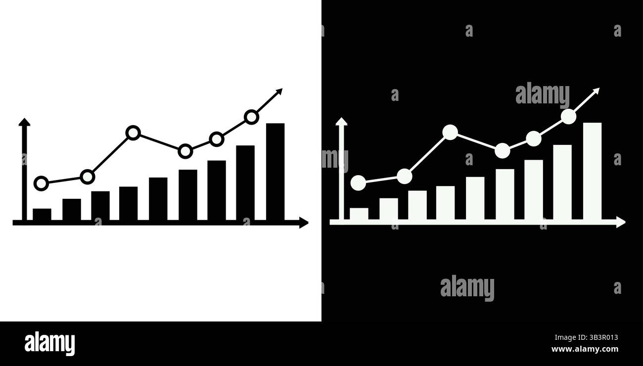 Growing graph set. Business chart with arrow. Growths chart collection. Profit growing sumbol ...