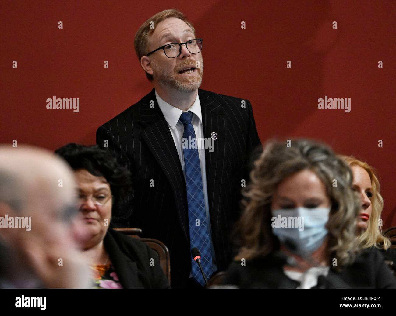 Quebec, Canada. 29th Apr, 2025. Independent MNA Youri Chassin questions ...