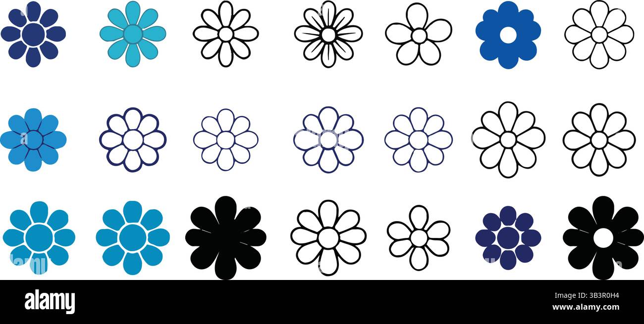 Flower icon vector isolated on white background. flower vector. flower ...