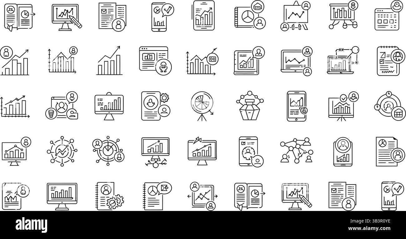 Business Concept Icons – Brainstorming, Innovation, Strategy, Teamwork ...