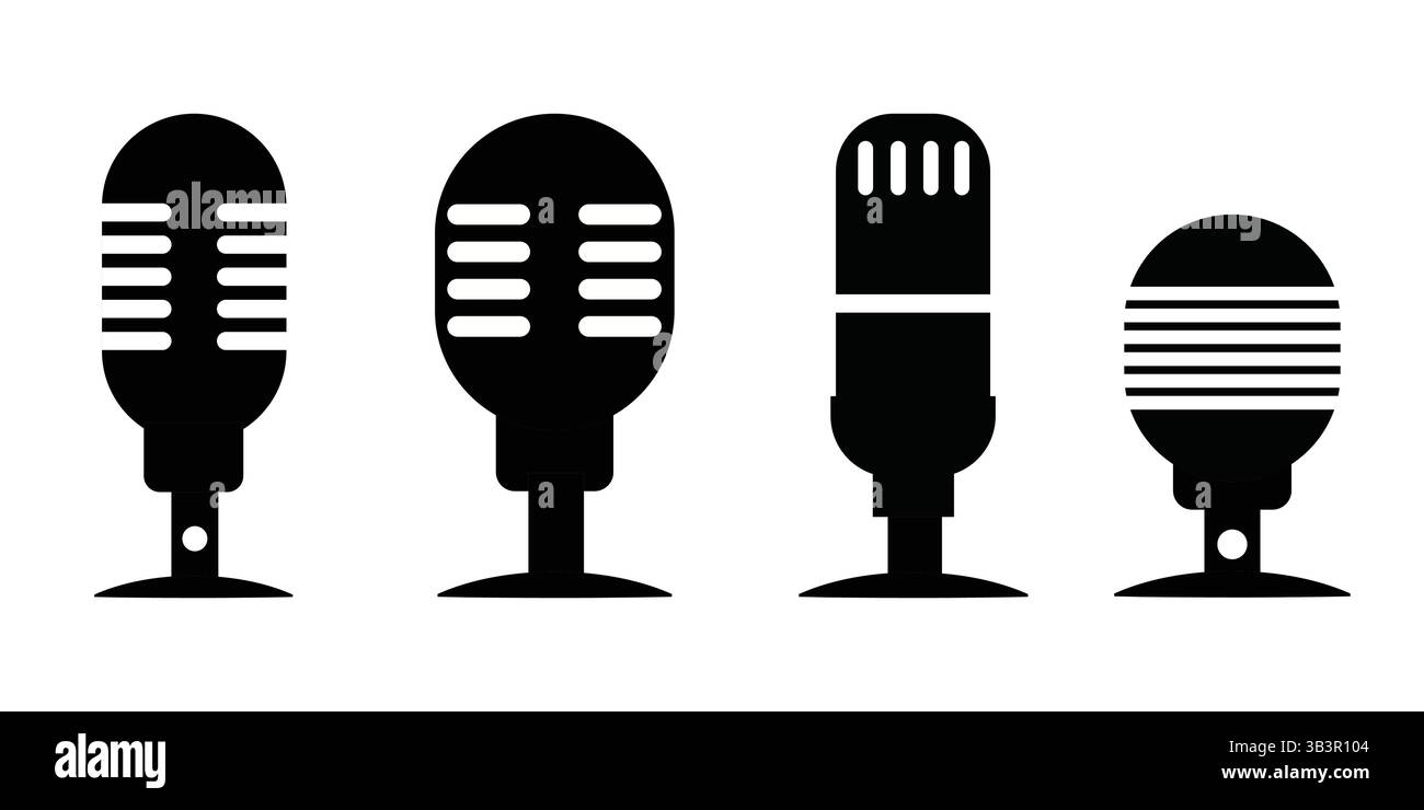 Lapel microphone Stock Vector Images - Alamy