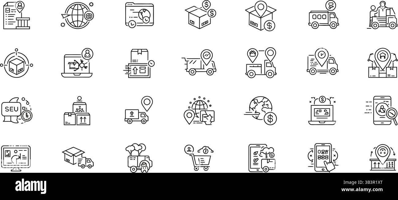 Technology & Data Icon Set – AI, Big Data, Cybersecurity, Cloud ...