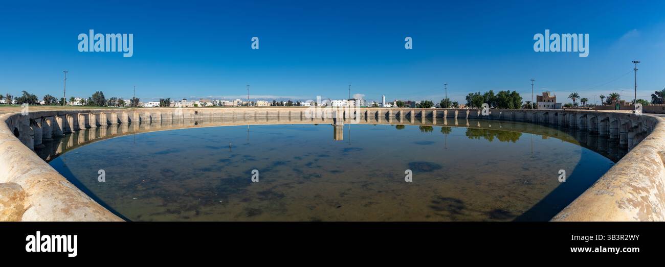 A panorama picture of the Basins of Aghlabides in Kairouan Stock Photo ...
