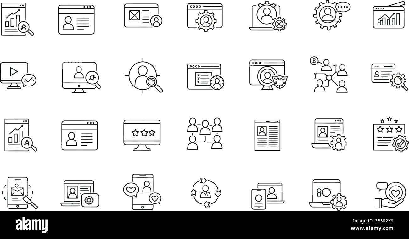 Technology And Data Icon Set Ai Big Data Cybersecurity Cloud Computing And Digital Analytics