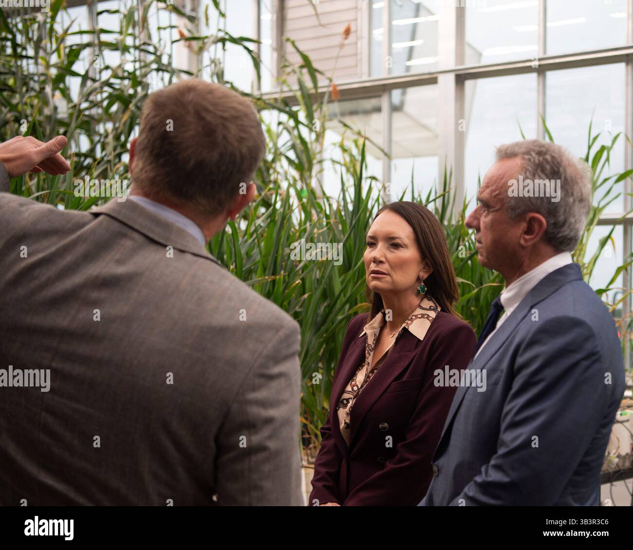 Professor Seth Murray guides Agriculture Secretary Brooke Rollins and ...