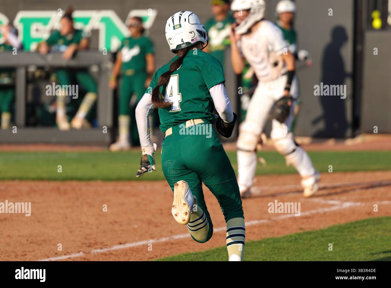 April 25, 2025: University of South Florida Alexa Galligani (4) runs ...