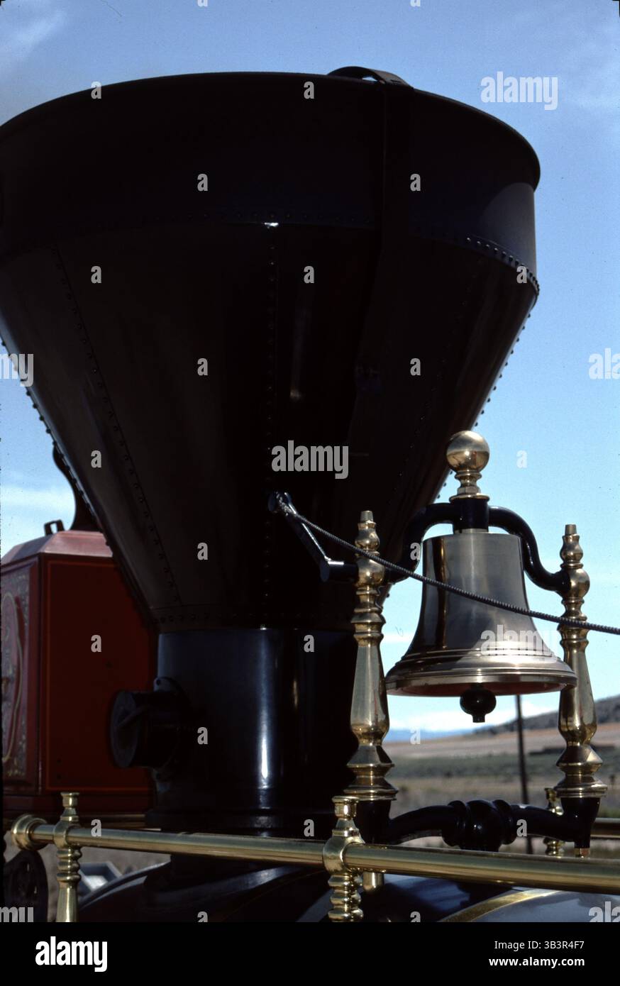 Promontory, Utah, UT. USA. June 1988. Leland Stanford, the president of ...