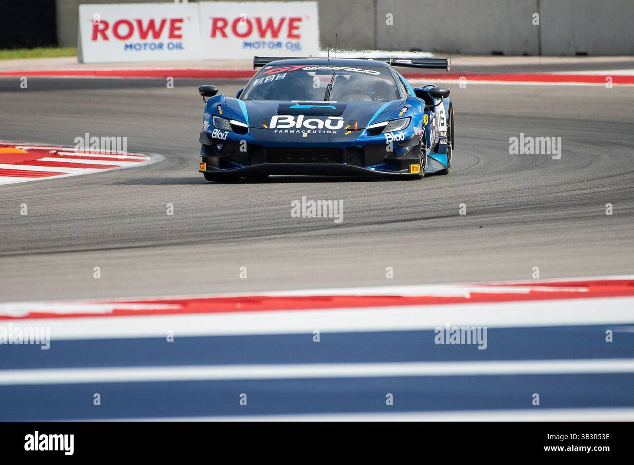 The Americas. 26th Apr, 2025. Marcelo Hahn (16) driver 2 in the Ferrari ...