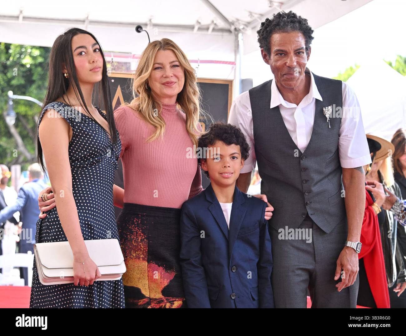 Stella Luna Ivery, Ellen Pompeo, Eli Christopher Ivery and Chris Ivery ...