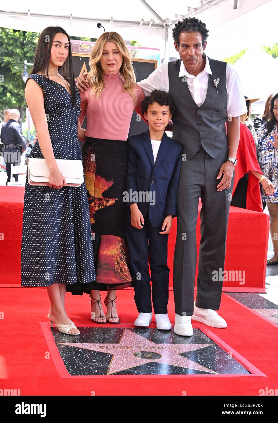 Hollywood, USA. 29th Apr, 2025. Stella Luna Ivery, Ellen Pompeo, Eli ...