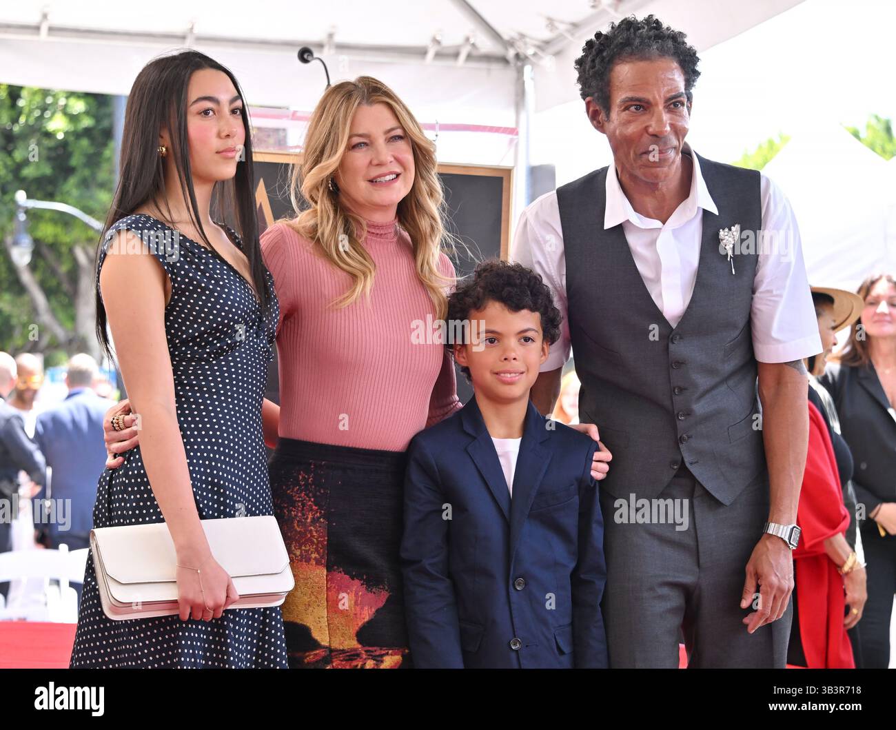 Hollywood, USA. 29th Apr, 2025. Stella Luna Ivery, Ellen Pompeo, Eli ...