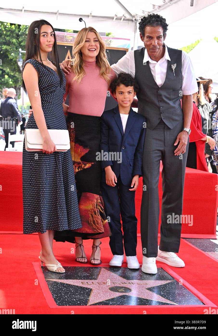 Hollywood, USA. 29th Apr, 2025. Stella Luna Ivery, Ellen Pompeo, Eli ...