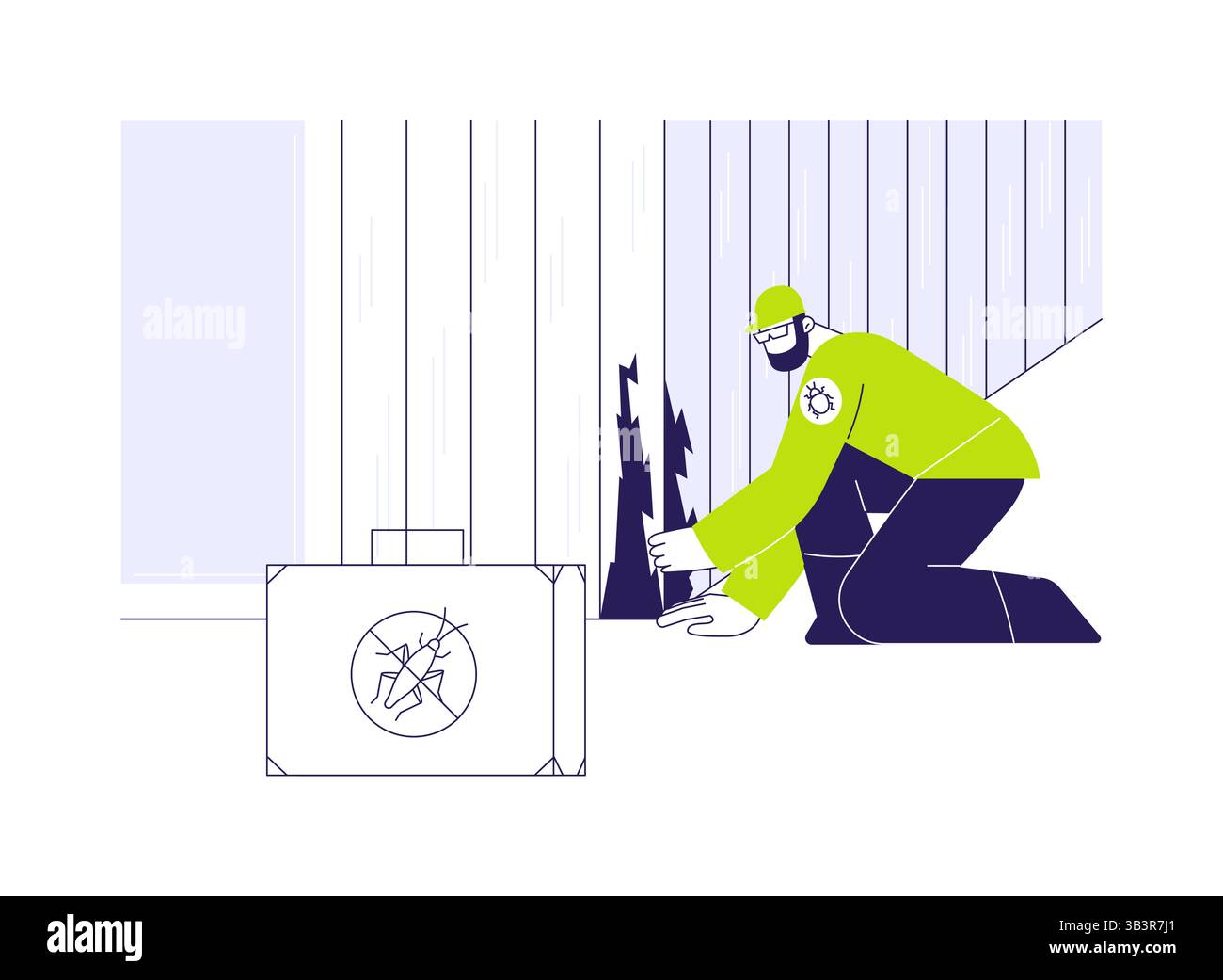 Termite inspection abstract concept vector illustration Stock Vector ...