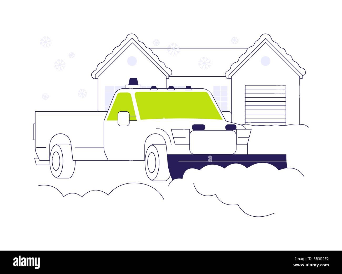 Snow cleaning transport seasonal Stock Vector Images - Alamy