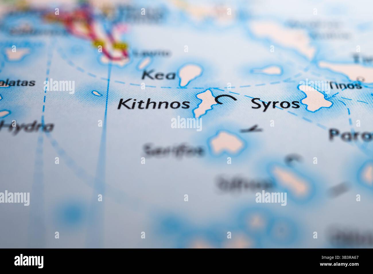 Syros map hi-res stock photography and images - Alamy
