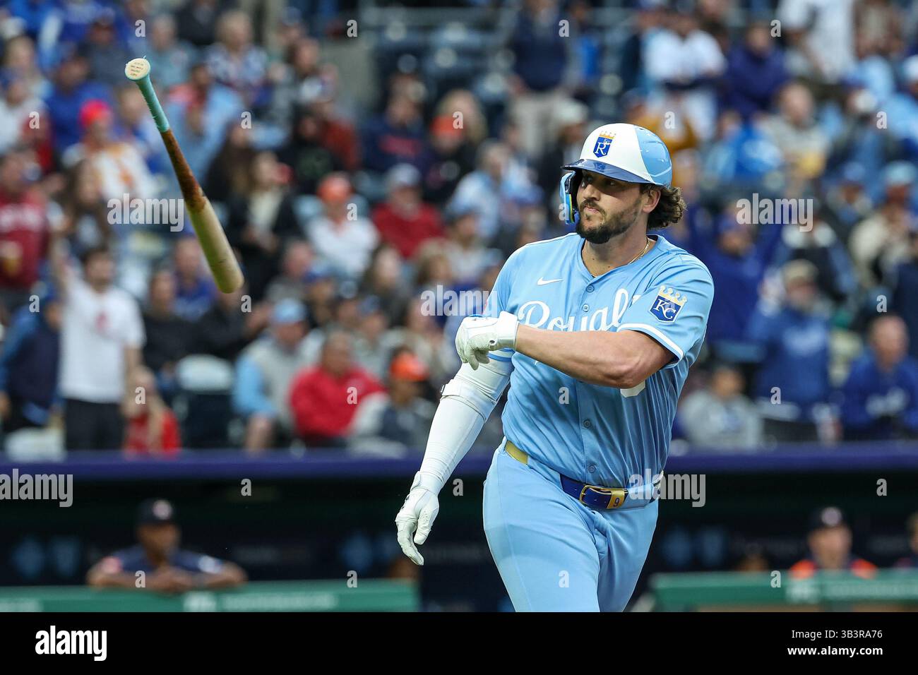 April 26, 2025: Kansas City Royals designated hitter Vinnie Pasquantino ...