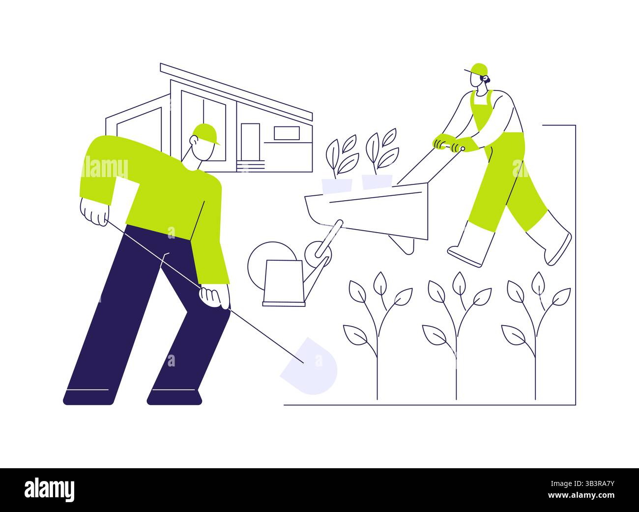 Planting trees abstract concept vector illustration Stock Vector Image ...