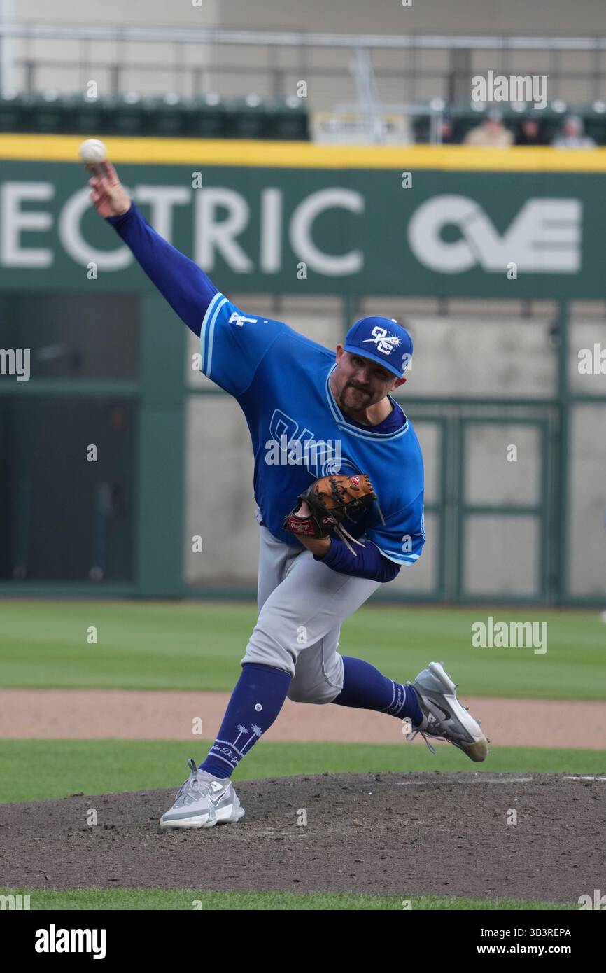 APRIL 27 2025: Oklahoma City pitcher Logan Boyer (36) throws a pitch ...