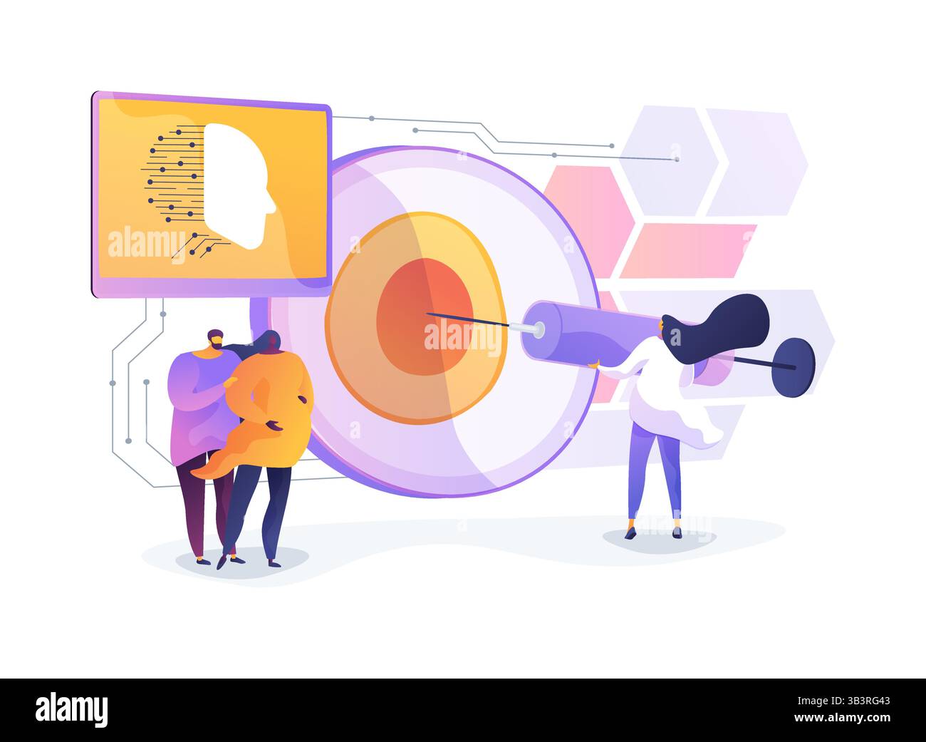 AI-Assisted Fertility Treatments abstract concept vector illustration ...