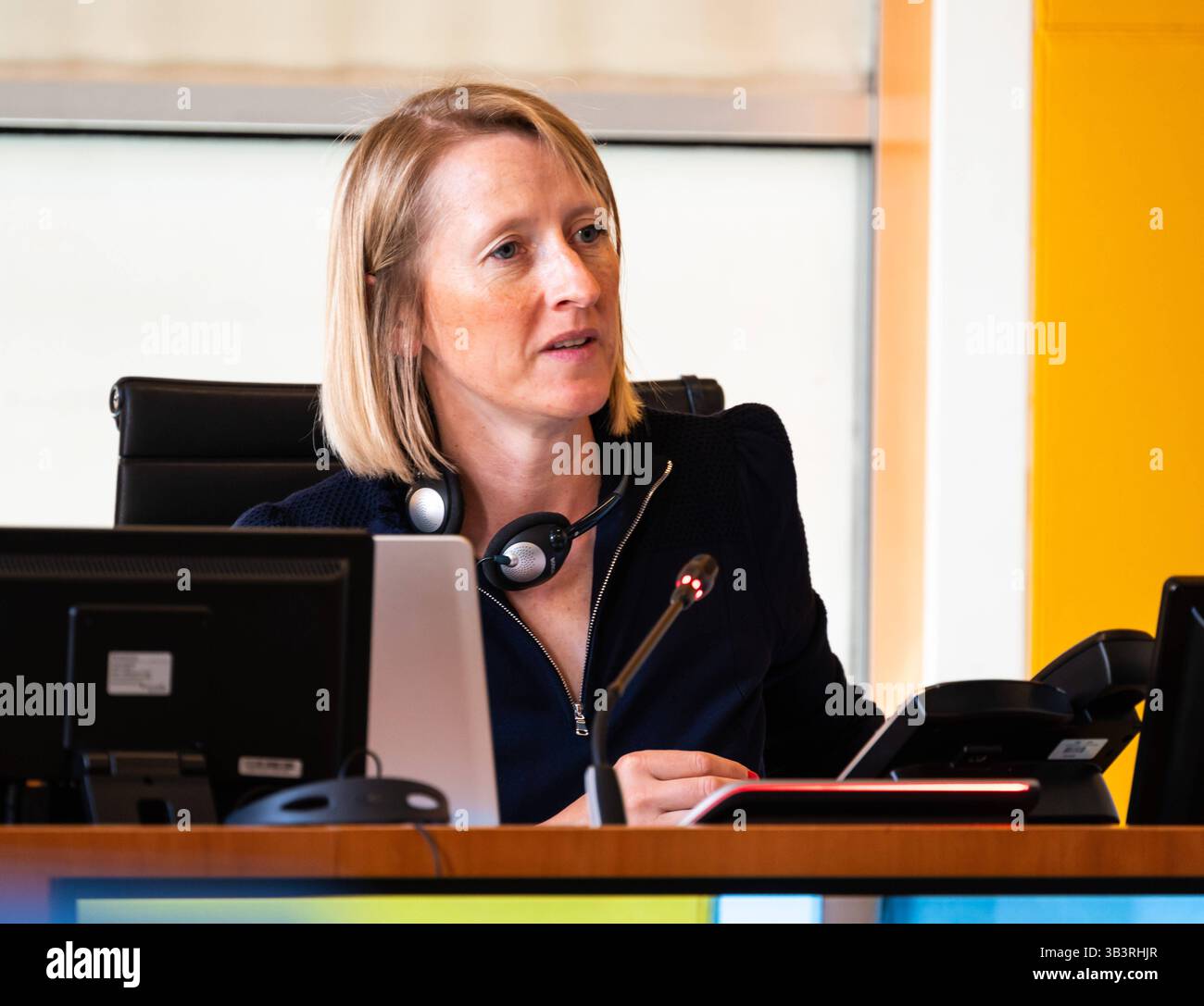 AurÃ lie Czekalski MR, president at the VVGGC or CCC Commission Communautaire Commune of the ...