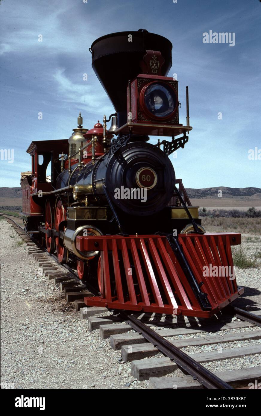 Promontory, Utah, UT. USA. June 1988. Leland Stanford, the president of ...