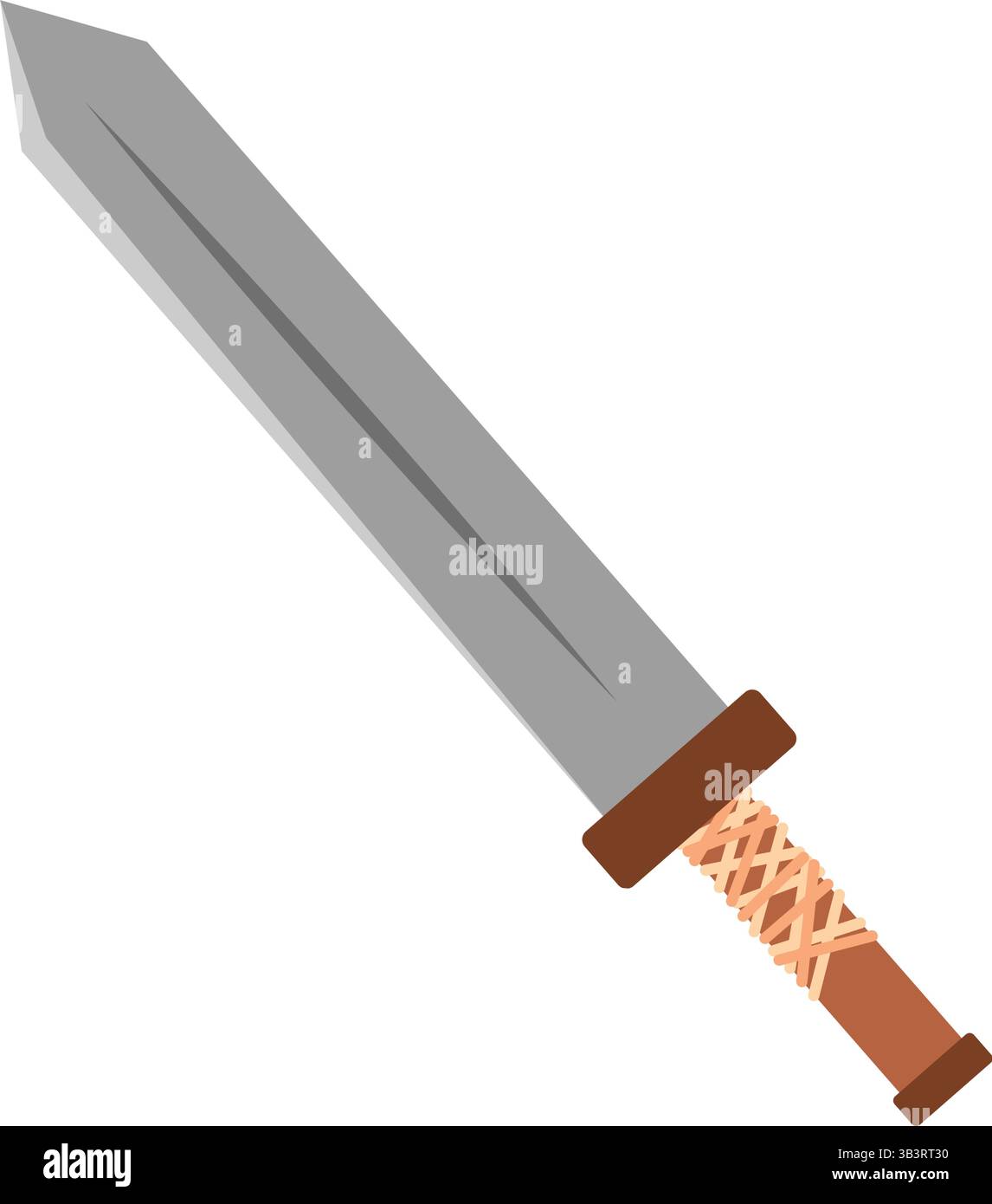 Fantasy sword with red handle. Vector illustration Stock Vector Image ...