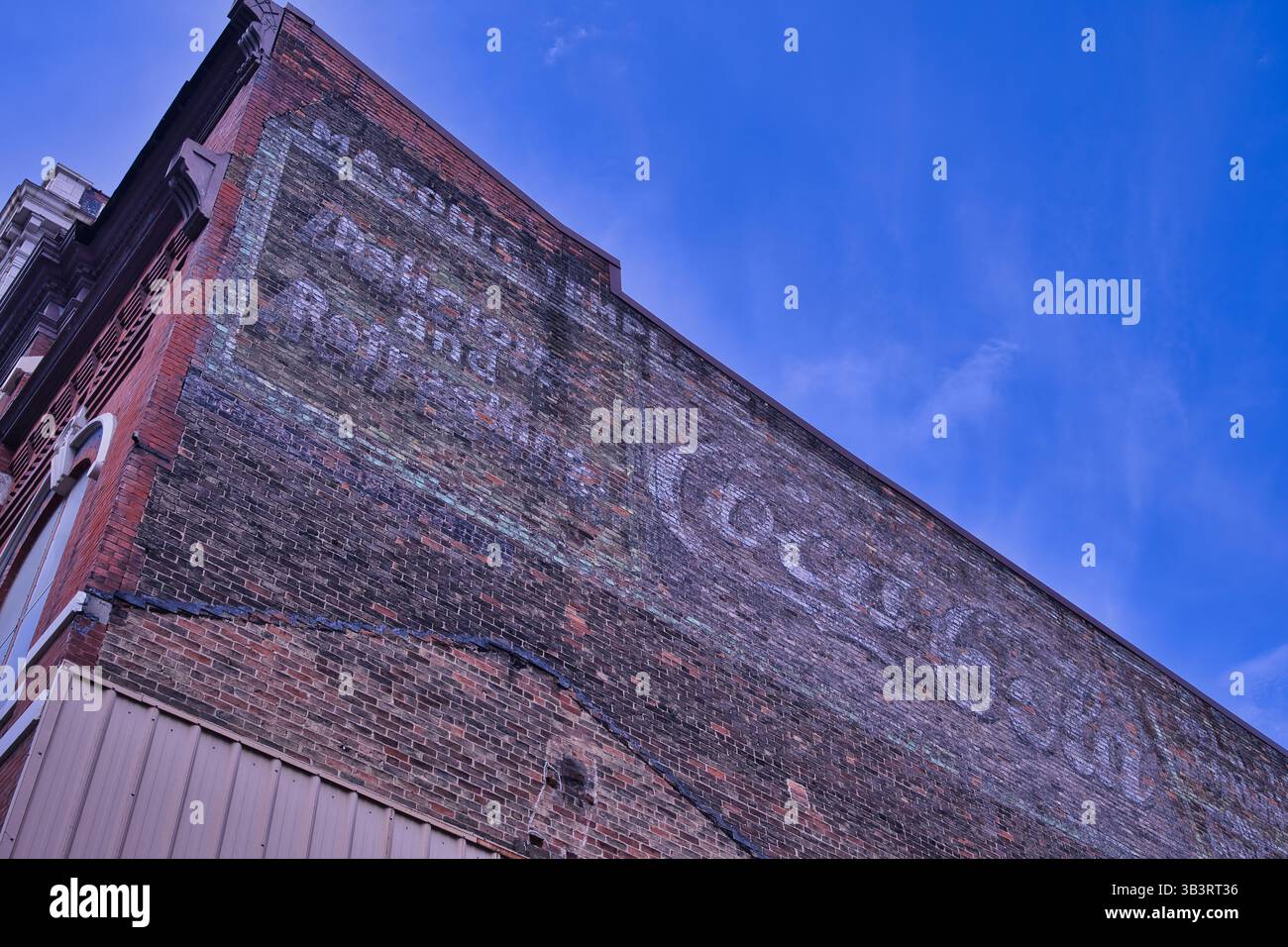abandoned ghost sign Seitz with Coke Cola painted over USA 2025 Stock ...