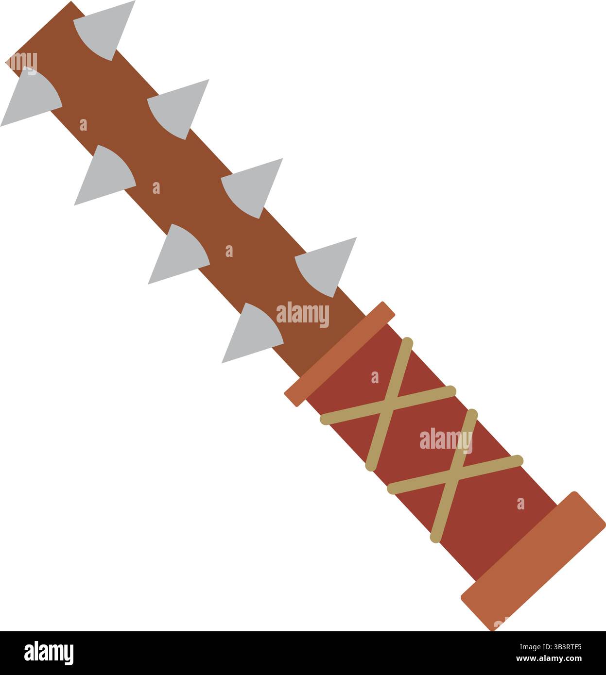 Wooden spiked club icon. Vector illustration Stock Vector Image & Art ...